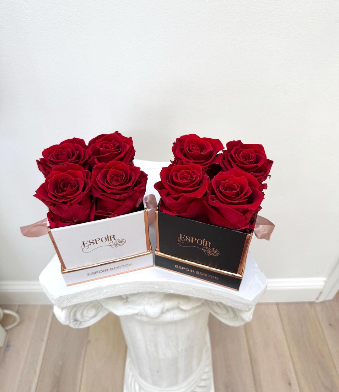 4 Preserved Roses in Square Box | Mother's Day Gift | Forever Roses ...