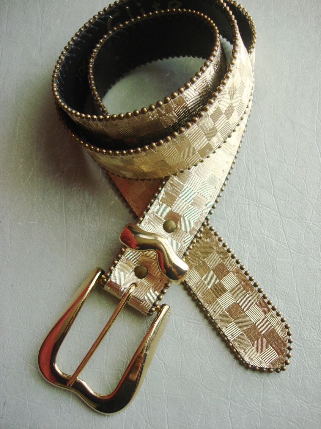 GOLD COLOR BLOCK Belt - Etsy