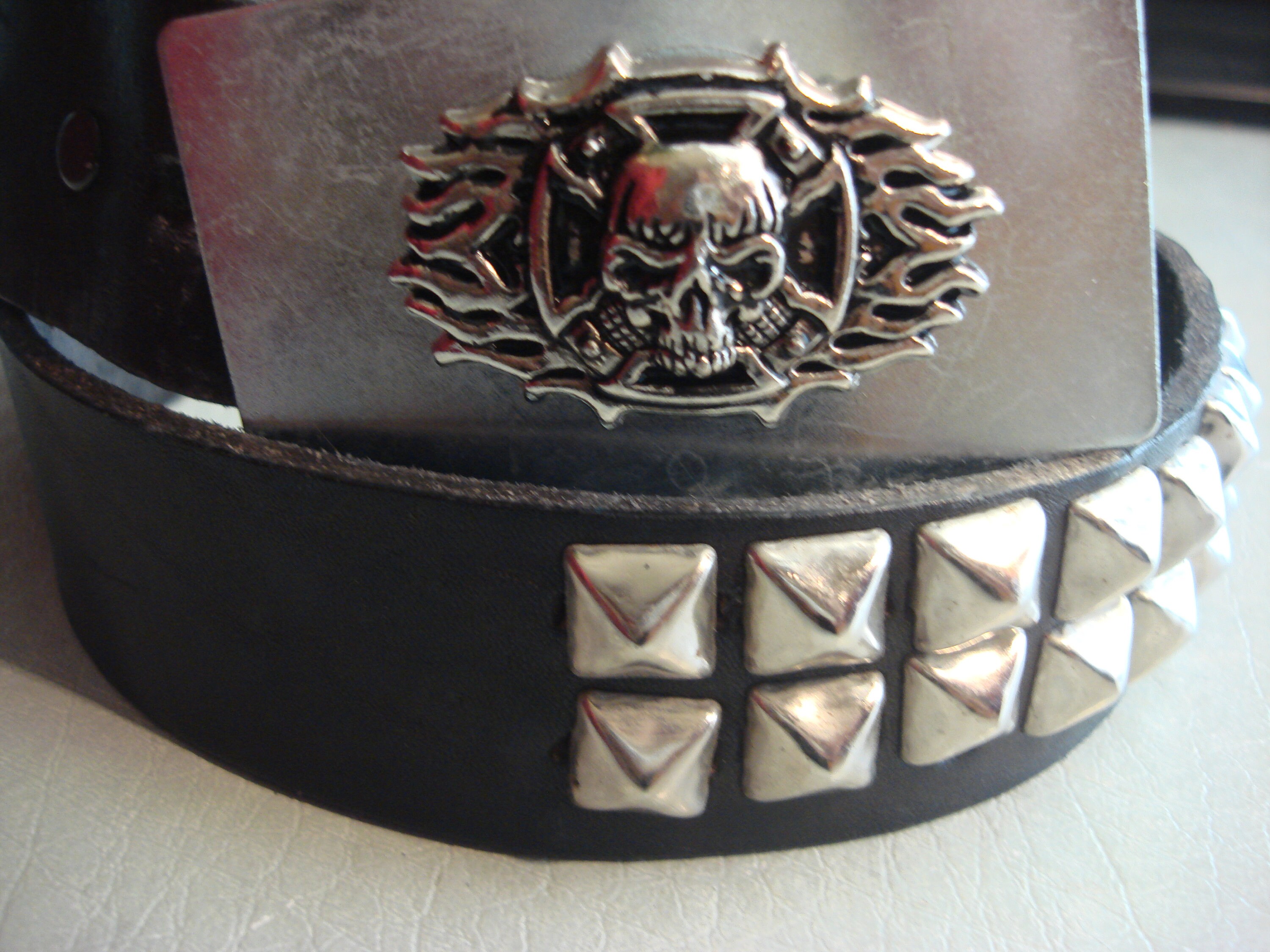 SKULL HEAD BELT Men - Etsy