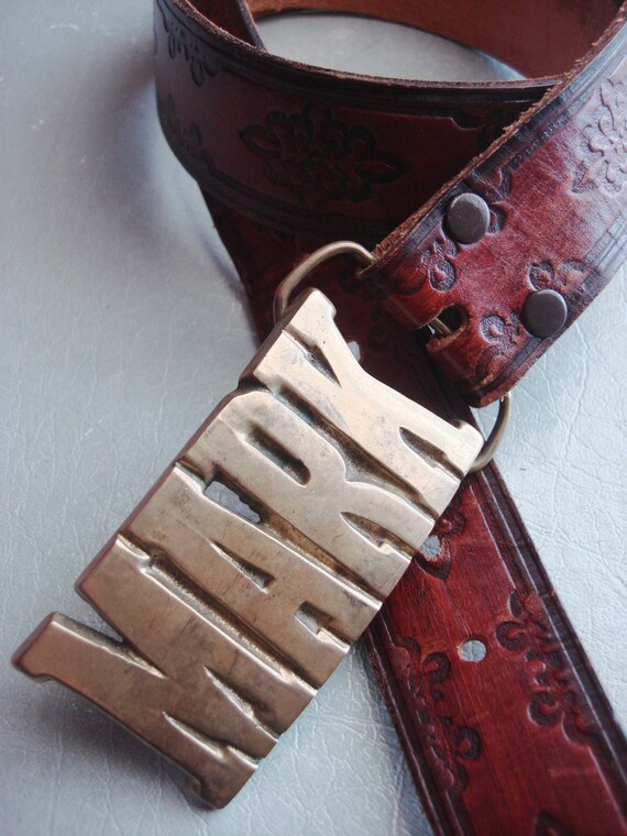 MARK BUCKLE BELT | Etsy