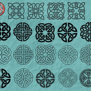 100 Procreate Celtic Knot Inspired Brushes and Stamps, Border Brush Set, Procreate Tattoo Brush ...