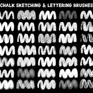 Procreate Chalk Brush Set! Over 250 Procreate Brushes for Lettering ...