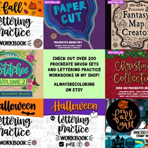 100 Hand Drawn Procreate Ghosts Stamp Brushes, Halloween Procreate ...