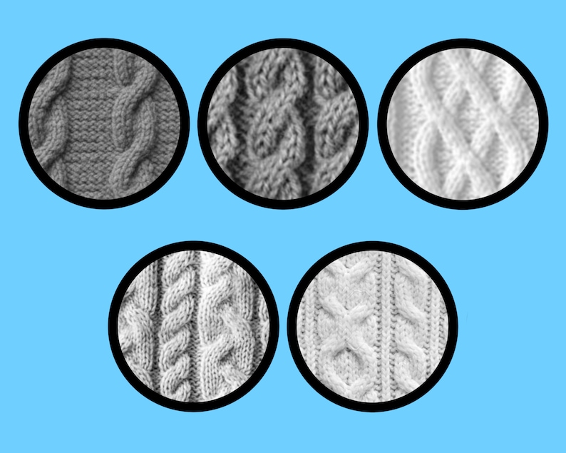 20 Knit Seamless Pattern Procreate Brushes Fabric Brushes | Etsy