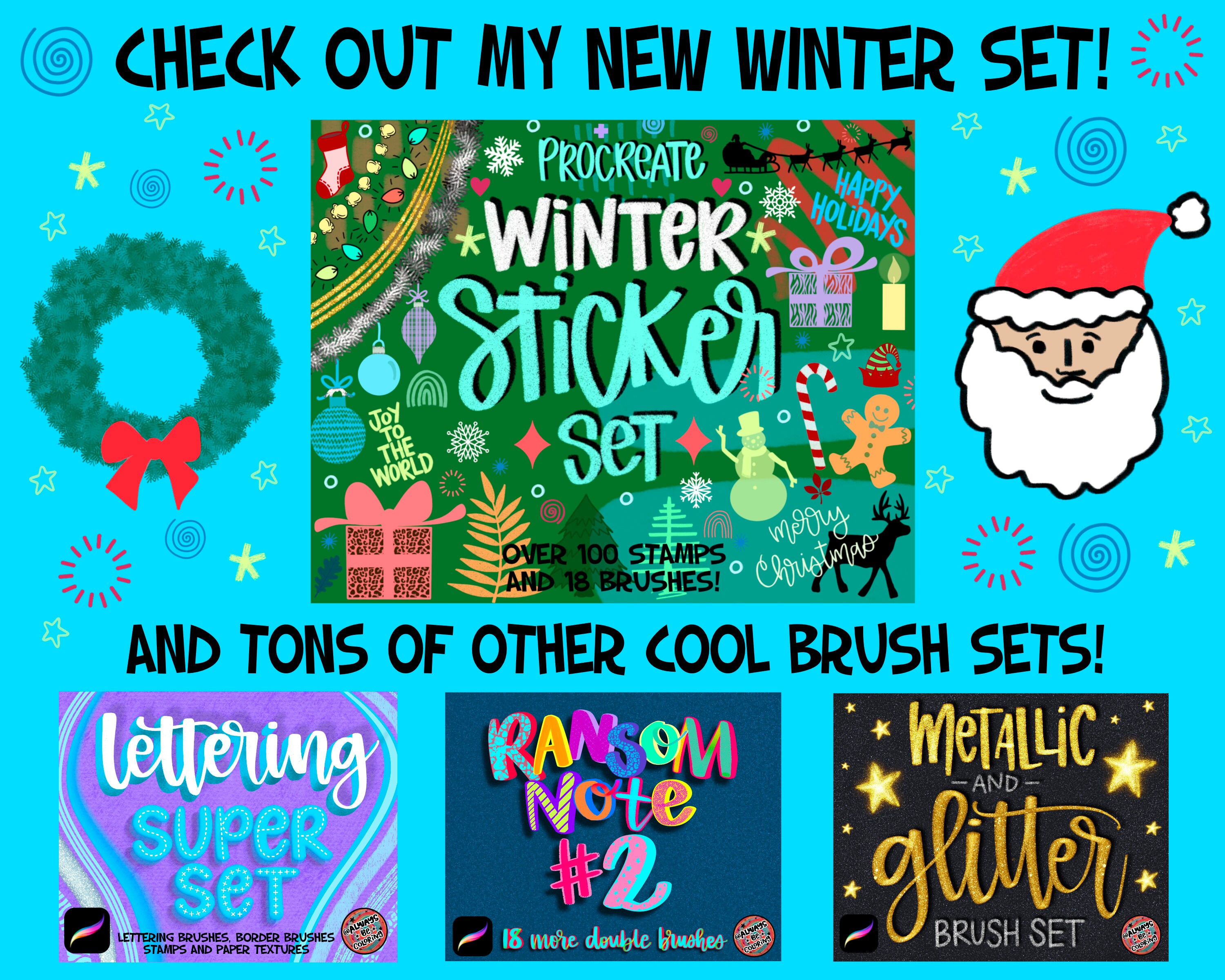 INSTANT DOWNLOAD United States Procreate Stamp Set All 50 | Etsy