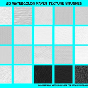 68 Procreate Watercolor Brushes & 20 Watercolor Paper Texture Brushes ...