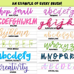 12 Procreate Brushes, 40 Lettering Practice Worksheets, Find Your Style ...