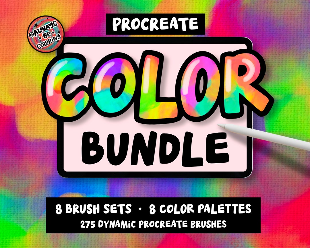 Procreate Color Brush Bundle Save 60%! Over 275 Awesome Procreate ...