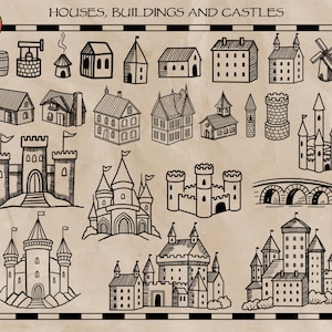 Procreate Fantasy Map Creator, 350 Brushes, Hand Drawn Stamps, Patterns ...