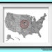 State Lines USA Wall Art Printable Digital Download Line - Etsy