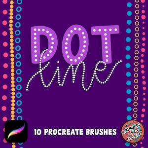 10 Procreate Dot Line Brushes! Procreate Border Brushes, Lettering ...