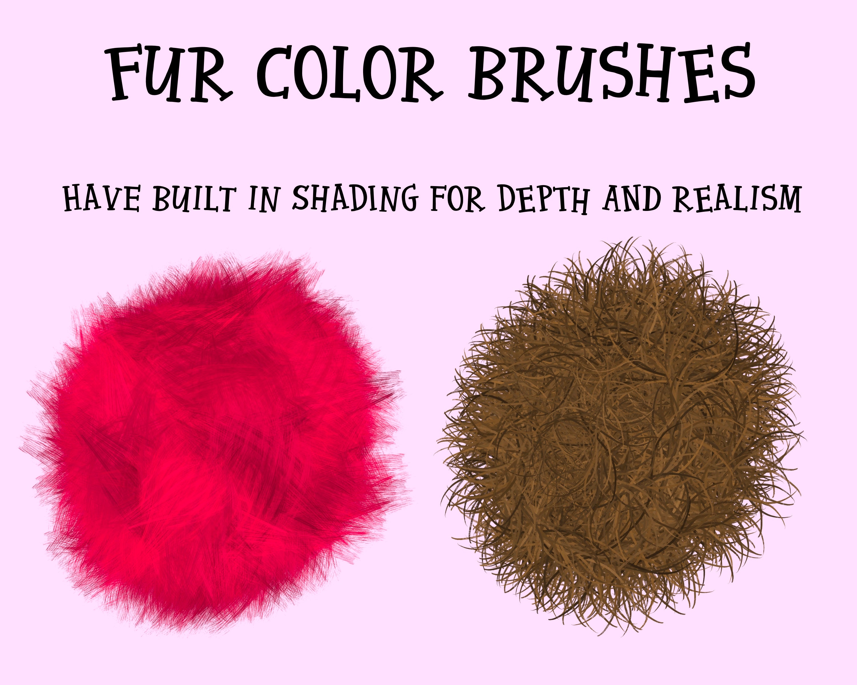 40 Procreate Fur Brushes! Seamless Pattern Fur Brush, Procreate Pattern ...