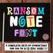 Ransom Note Font Hand Drawn Display Font Cricut Font Modern - Etsy