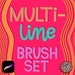 12 Procreate Multi-line Brushes Lettering Brushes 2 to 6 - Etsy