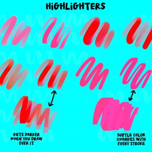 Procreate Markers & Highlighter Brushes for iPad Lettering ...