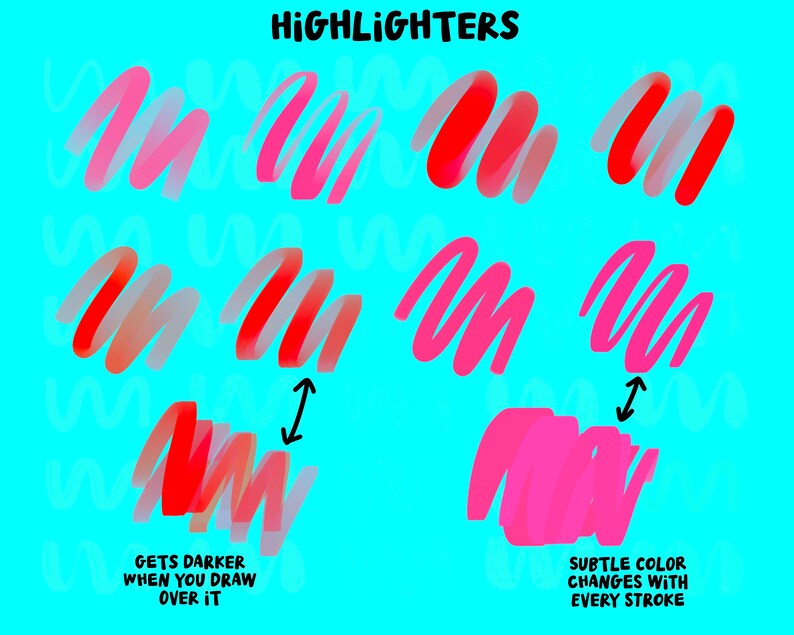 Procreate Markers & Highlighter Brushes for iPad Lettering ...