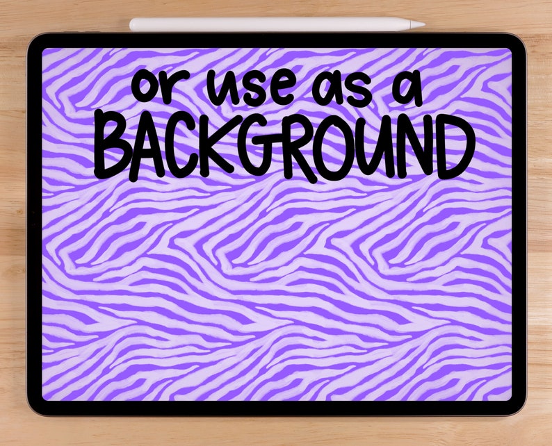 6 Zebra Print Procreate Lettering Brushes! Animal Print Brushes ...