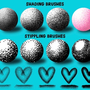 90+ Procreate Pointillism Brushes for Lettering & Illustration! Halftone, Shading, Stippling ...
