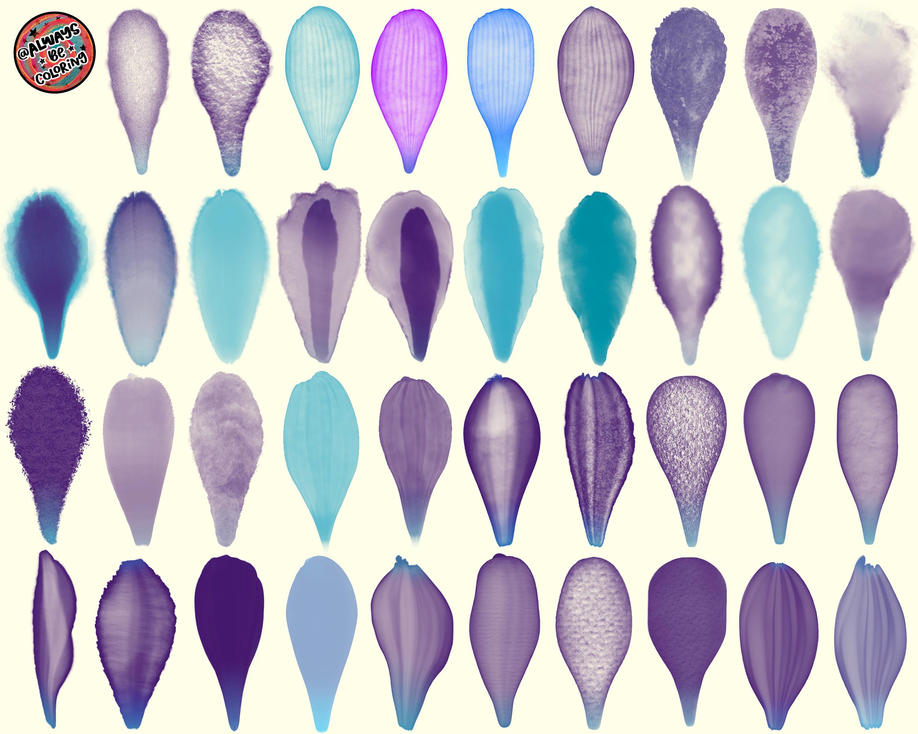 Procreate Watercolor Flower Brush Kit! 325+ Procreate Brushes & Stamps ...