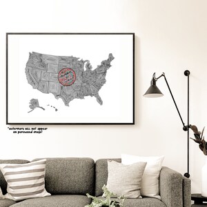 State Lines, USA Wall Art, Printable Digital Download, Line Art, Home ...