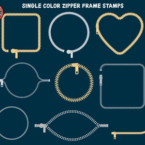 210 Procreate Zipper Brushes & Stamps, Dynamic Zipper Brushes ...