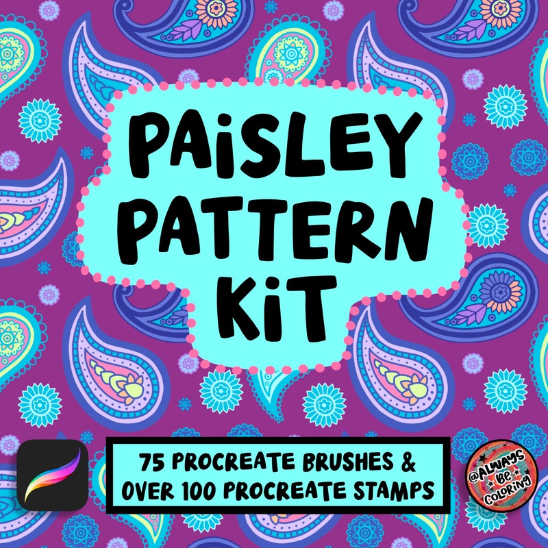 Paisley Brushes Procreate - Etsy