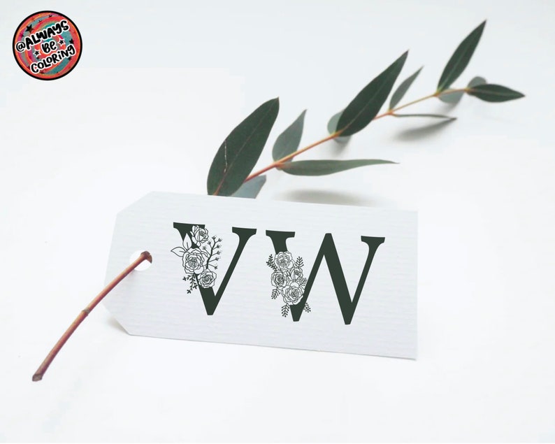 3 Sets Floral Alphabet Procreate Stamp Set 78 Flower Monogram - Etsy