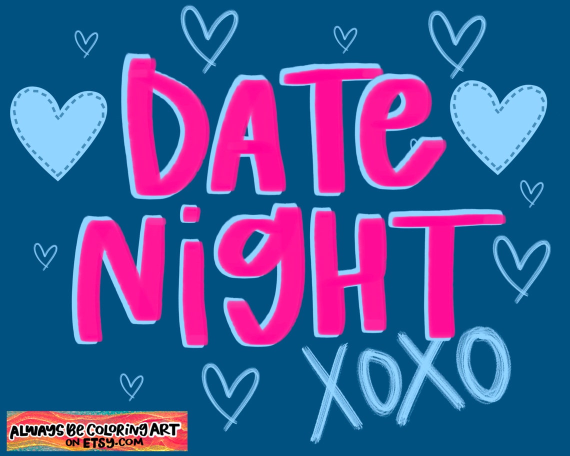 INSTANT DOWNLOAD! Custom Date Night Palette & PDF Color Swatches for ...