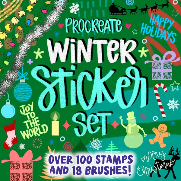 Christmas Font Procreate - Etsy