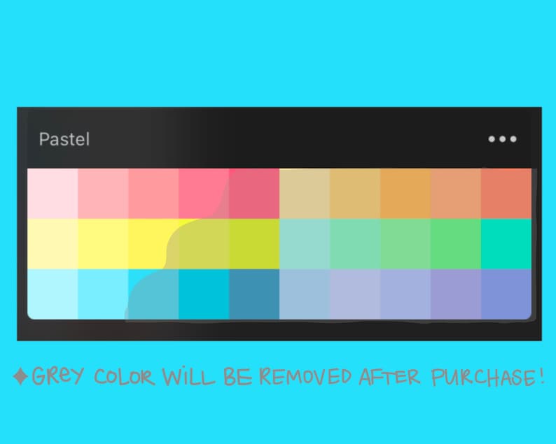 Custom Pastel Color Palette and PDF Color Swatches for - Etsy