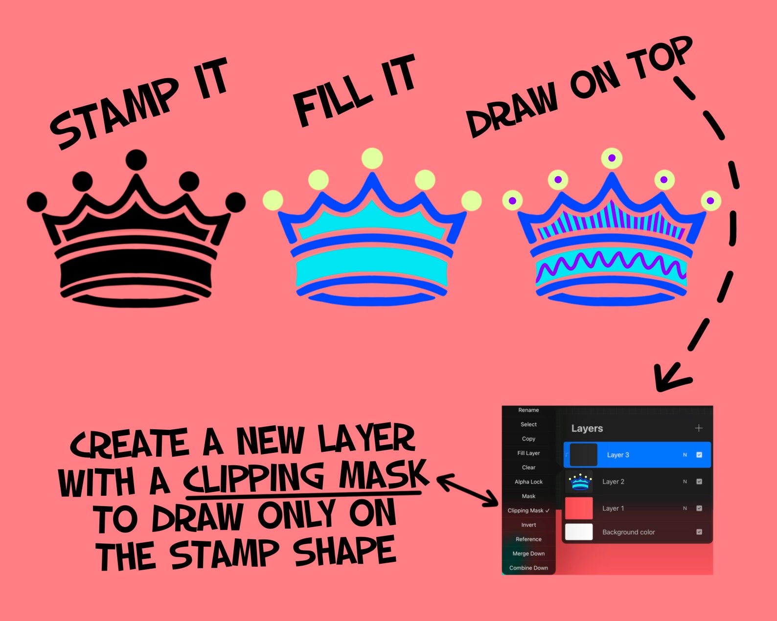 124 Procreate Stamp Brushes With Hand Drawn Doodles! for DIY Cards ...