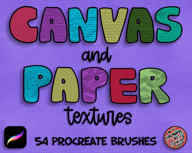 Procreate Canvas and Paper Texture Brushes Add to Your - Etsy