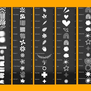 Procreate Spooky Fall Sticker Set! Over 100 Procreate Stamp Brushes ...