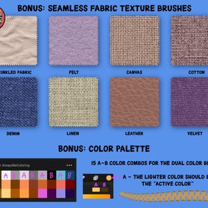 210 Procreate Zipper Brushes & Stamps, Dynamic Zipper Brushes, Procreate Fabric Texture Brushes ...