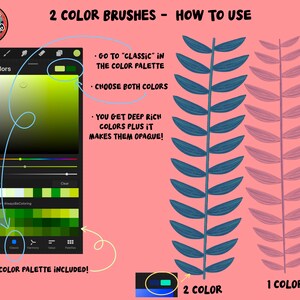 100 Procreate Leaves and Greenery Brushes! Realistic Foliage Brushes ...