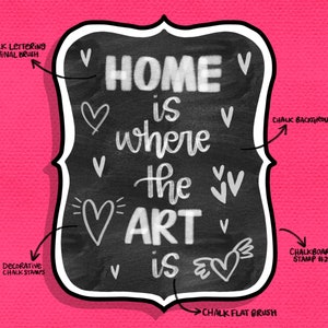 Procreate Chalk Super Set, 150+ Brushes, Chalk Brushes, Chalkboard ...