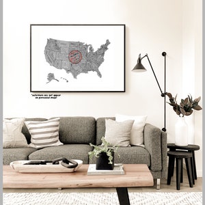 State Lines, USA Wall Art, Printable Digital Download, Line Art, Home ...
