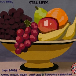 50 Procreate Oil Painting Brushes & 30 Canvas Texture Brushes ...