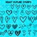 Over 100 Hand Drawn Procreate Heart Stamps! Fun and Unique Doodles ...