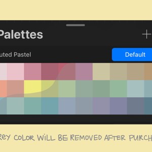 Custom Muted Pastel Procreate Color Palette and PDF Color Swatches! 30 ...