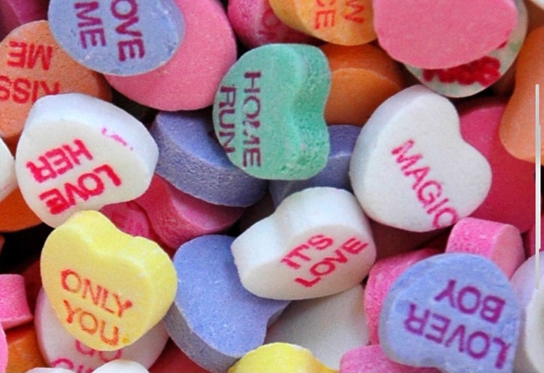 INSTANT DOWNLOAD Custom Pastel Candy Hearts Color Palette & - Etsy