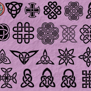 100 Procreate Celtic Knot Inspired Brushes and Stamps, Border Brush Set, Procreate Tattoo Brush ...
