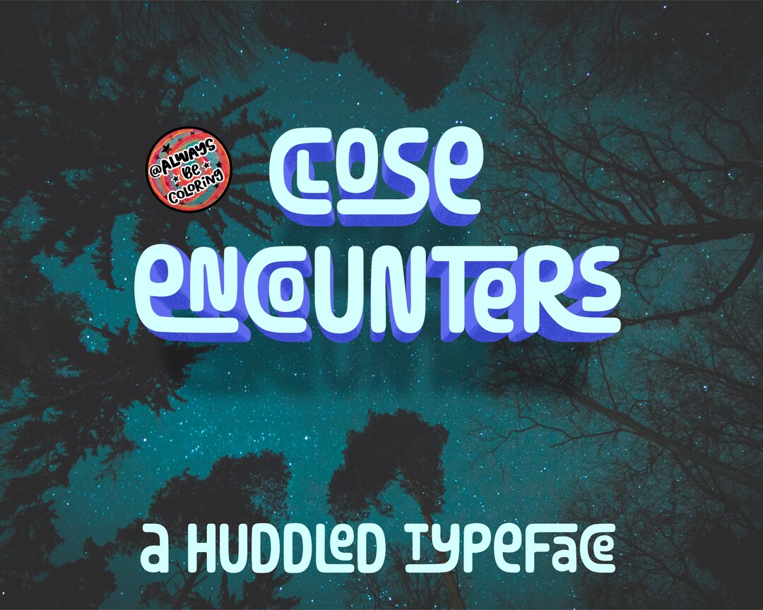 Close Encounters Font! Hand Drawn Display Font, Cricut Font, Modern ...