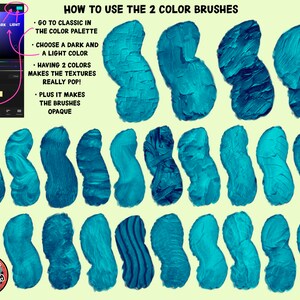 180 Realistic Procreate Brush Stroke Brushes, Oil Paint Procreate ...