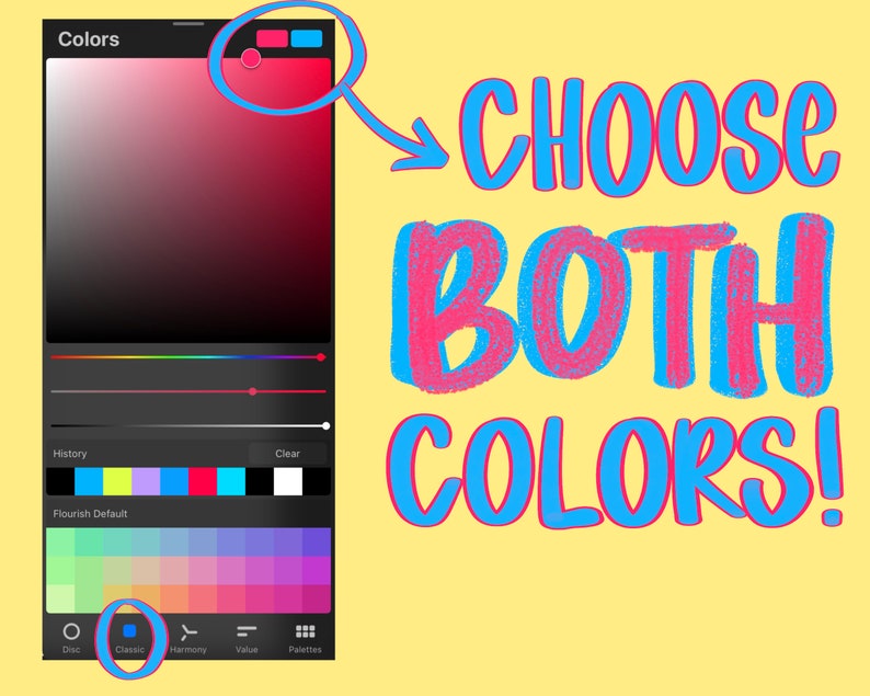 20 Custom Double Brushes, Choose Both Colors! Patterns, Textures ...