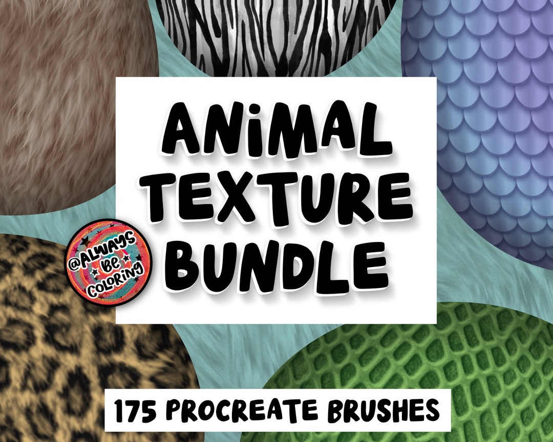 175 Realistic Animal Print Procreate Brushes! Seamless Pattern Brushes ...