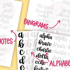 16 Procreate Brushes, 15 Lettering Practice Worksheets, Learn Brush ...