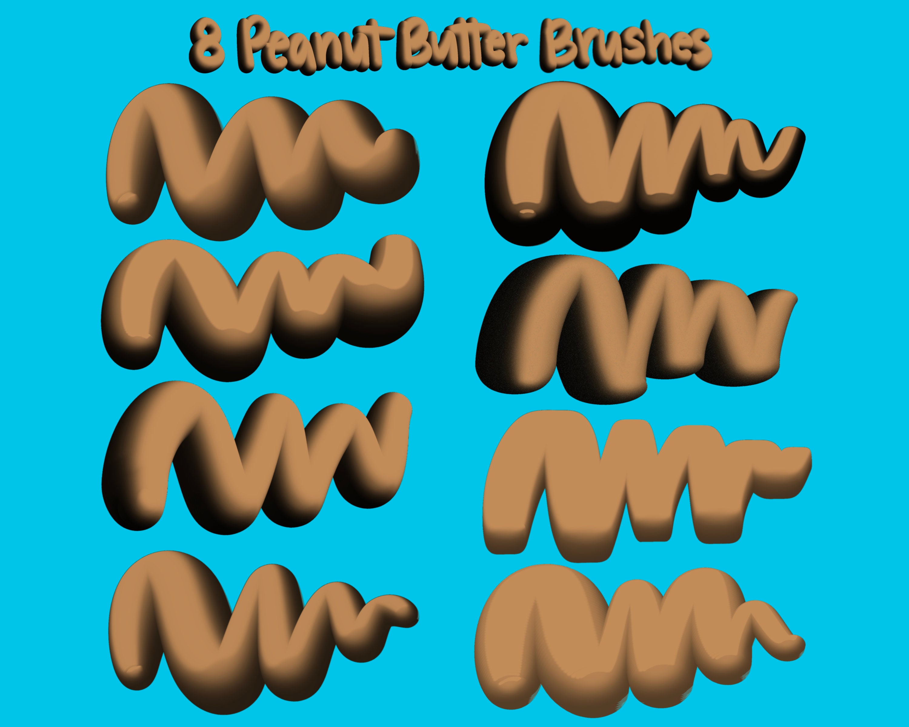 18 3D Procreate Brushes for Lettering, Illustration! Unique Three ...