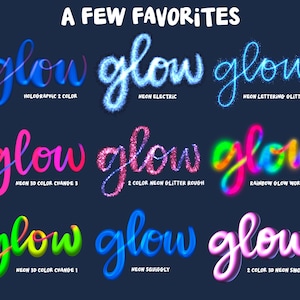 Procreate Neon Brush Set for Lettering & Illustration. With Neon 3D ...