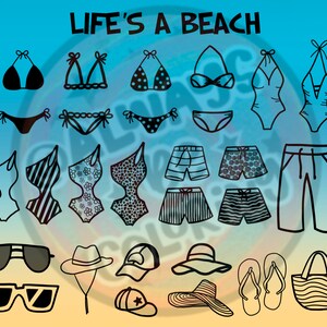 Over 160 Hand Drawn Procreate Summer Fashion Stamp Brushes! Men and ...